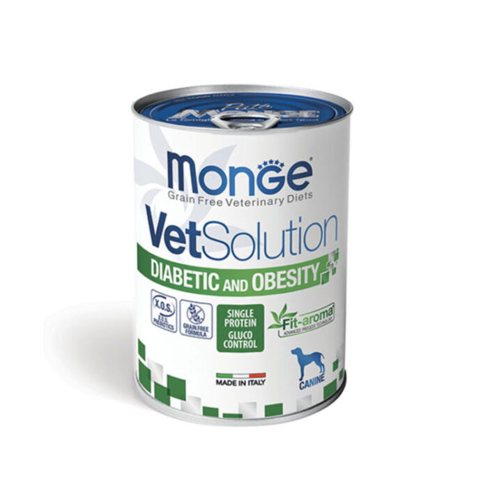 Monge Vet Solution Canine Diabetic and Obesity 400g x 12 unidades ...